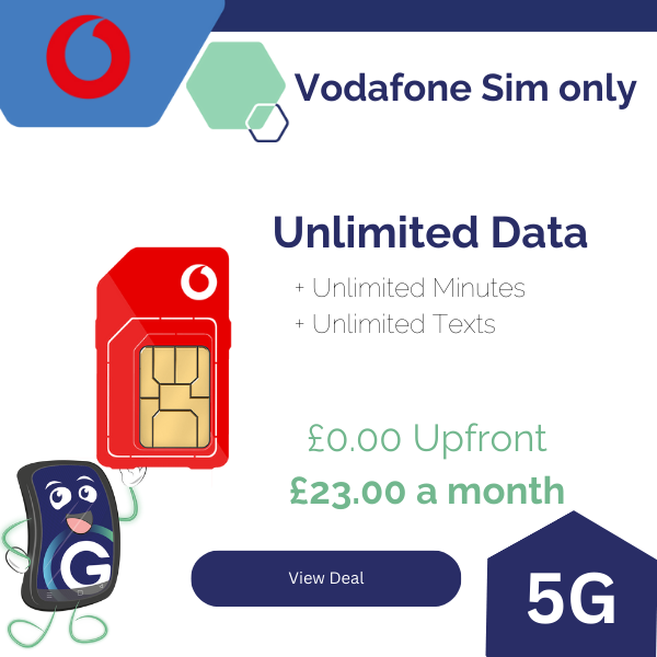 Vodafone Sim Only Unlimited Data - Get Connected